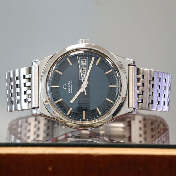 [WTS] 1972 OMEGA Automatic Watch 1660120 Blue Textured Dial ALL S.S ...