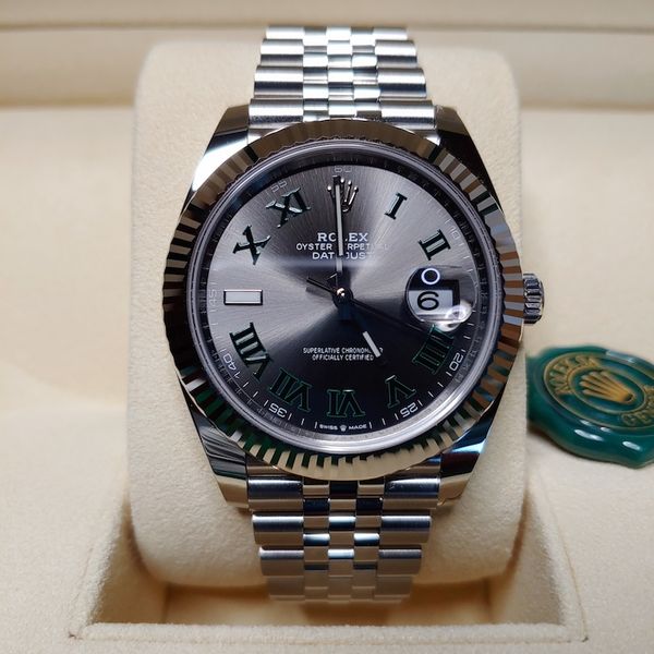 FS: Rolex Datejust 41 - 126334 - "Wimbledon" Dial - Jubilee, Fluted ...