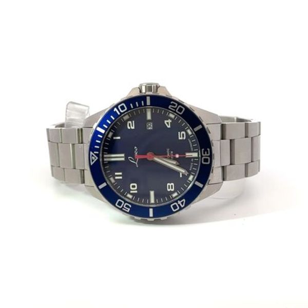 Laco Aleutian Watch 862110 Blue Bezel Dial Stainless Automatic Mens ...