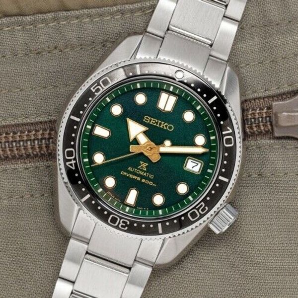 NEW SEIKO SPECIAL RE-EDITION OF 1968 PROSPEX 200M GREEN DIAL BRACELET ...