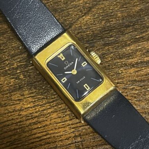 Vintage Omega De Ville Tank Small/Ladies Blue Dial Cal.485 Original ...