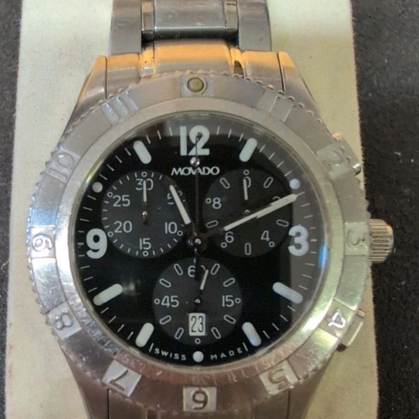 Movado Man's Chronograph Swiss ETA Movement | WatchCharts Marketplace