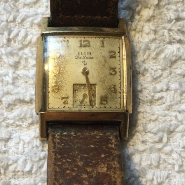 VINTAGE ELGIN DELUXE 10KGF MENS WATCH FOR PARTS | WatchCharts Marketplace