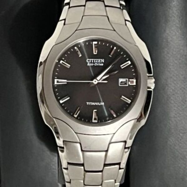 Citizen Eco-Drive Titanium Watch WR E111-S049610 HST No Capacitor Parts ...
