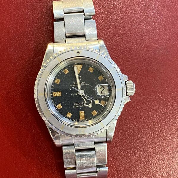 Ref 7021/0 Vintage Rolex Tudor Submariner Snowflake 1970 40mm Case ...