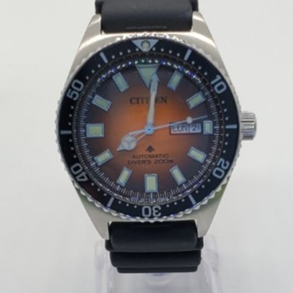 Citizen Promaster Marine Orange Dial Automatic Men's Watch NY0120-01Z ...