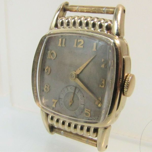 Vintage 1947 HAMILTON ROLAND Men's WRISTWATCH 987A 10K Gold-Filled 17J ...