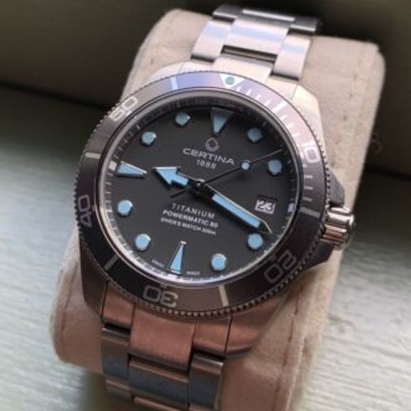 Certina DS Action Diver 300m 38mm TITANIUM Ref. C032.807.44.081.00 | WatchCharts Marketplace