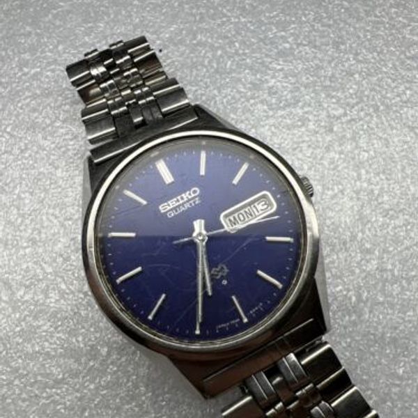 Seiko Vintage SQ Quartz Watch Men’s Steel Day Date 7546-8039 For parts Or repair | WatchCharts ...
