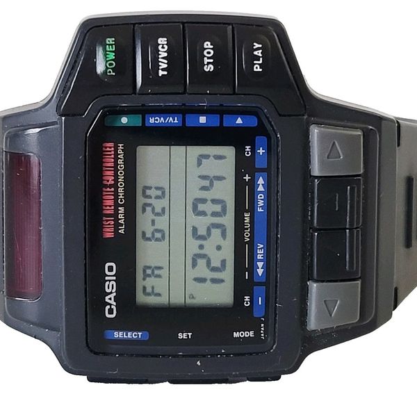 Casio Watch Vintage CMD-10 VCR/TV Remote Control 43mm Overall 9.75 ...