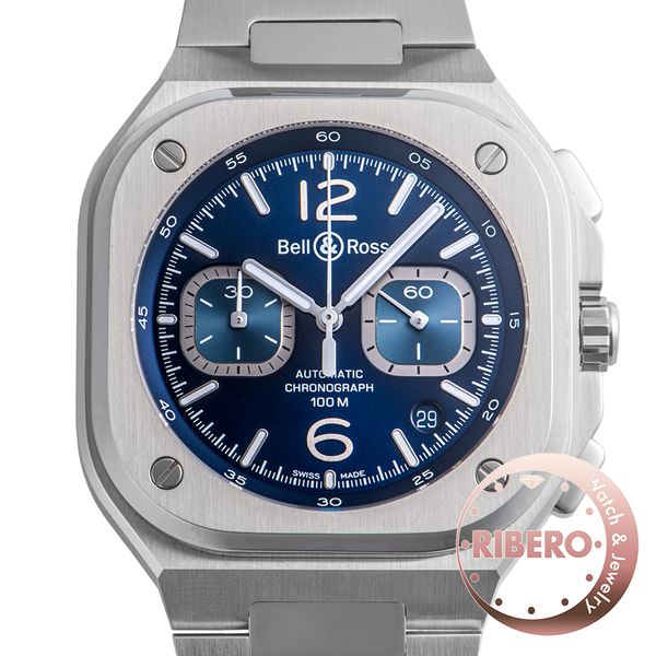 Bell & Ross BR05 Blue Steel Chronograph BR05C-BU-ST / SST [Used ...