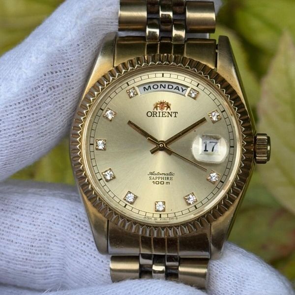 vintage orient president day-date Diamond Dial Sapphire EV0J-B0 ...