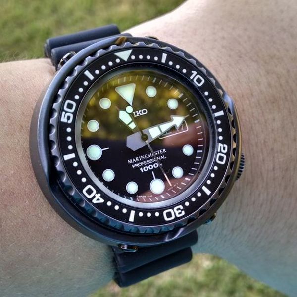 SOLD: Seiko SBBN013 Darth Tuna | WatchCharts Marketplace