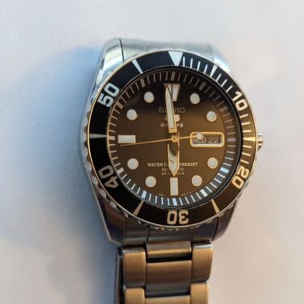 Seiko 5 Sports Men's Black Watch - SNZF17 | WatchCharts