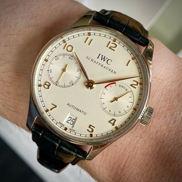 IWC Portugieser 7 Days Steel 42mm Watch IW500114 B&Ps Portuguese ...