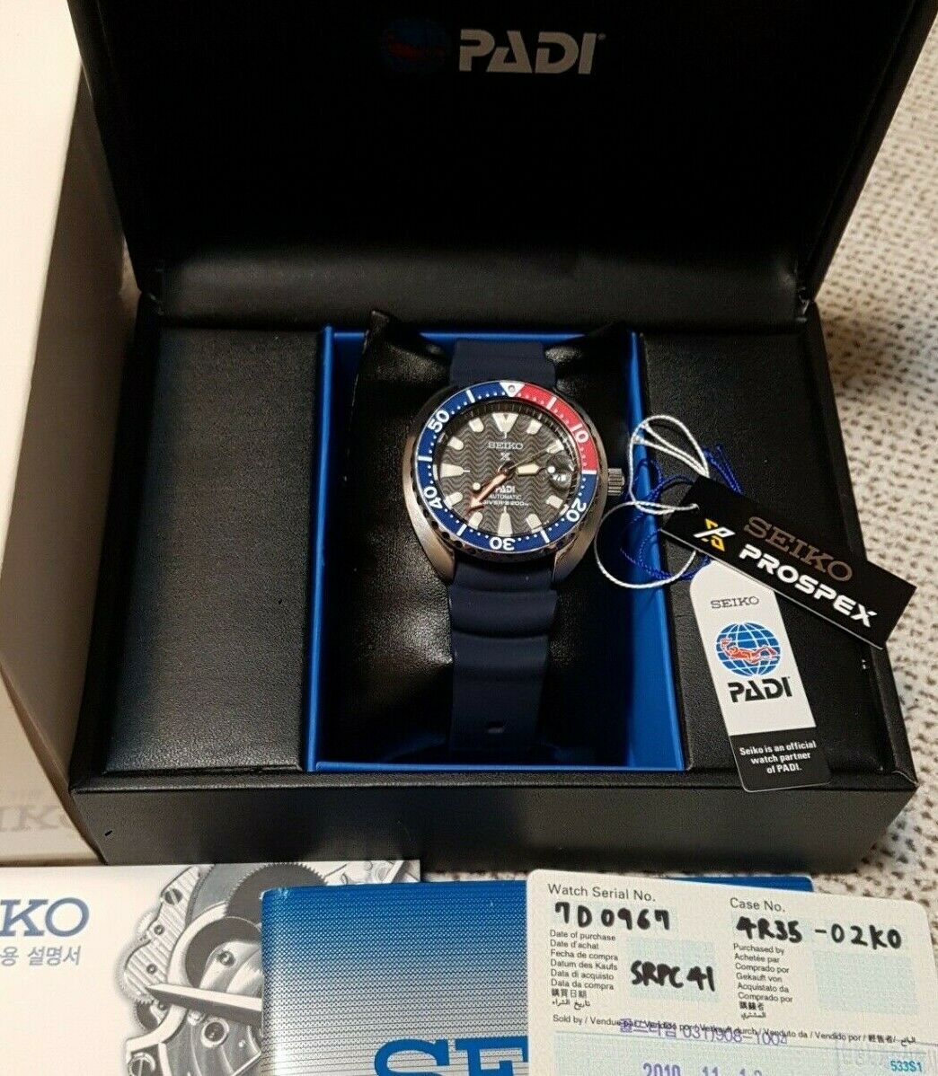 SEIKO SRPC41J Mini Turtle PADI Diver Prospex Made in Japan/ near MINT ...