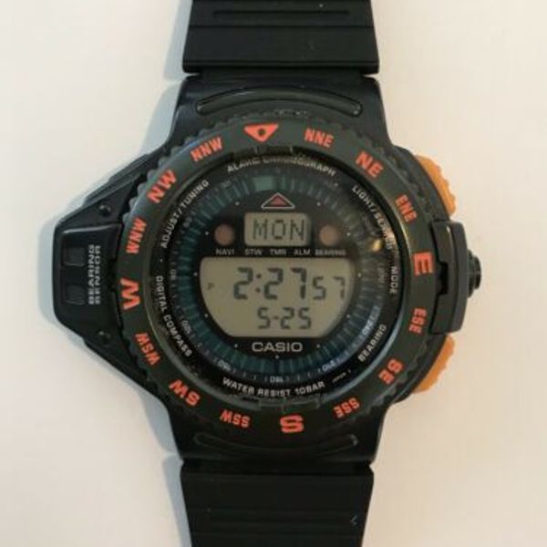 Rare Vintage Casio Digital Compass Bearing Sensor Watch - CPW-200 ...