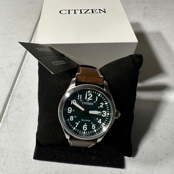 Citizen Eco-Drive Garrison Military Men's Date Indicator 42mm BM6838 ...