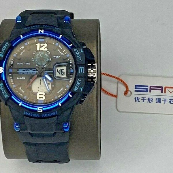 Vintage SAMOR Watch Military Sport 789 Water Resist Stopwatch 45mm New ...