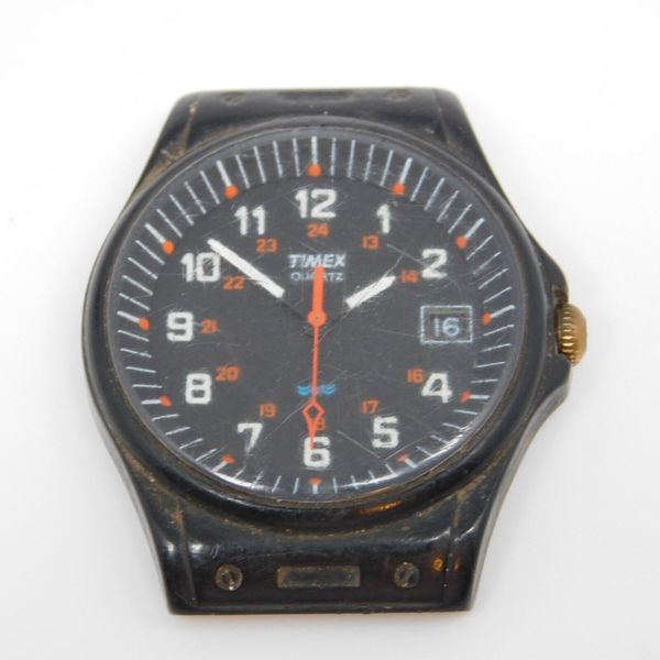 Vintage Timex LA CELL Black Tone Quartz Analog Men's Watch New Battery ...