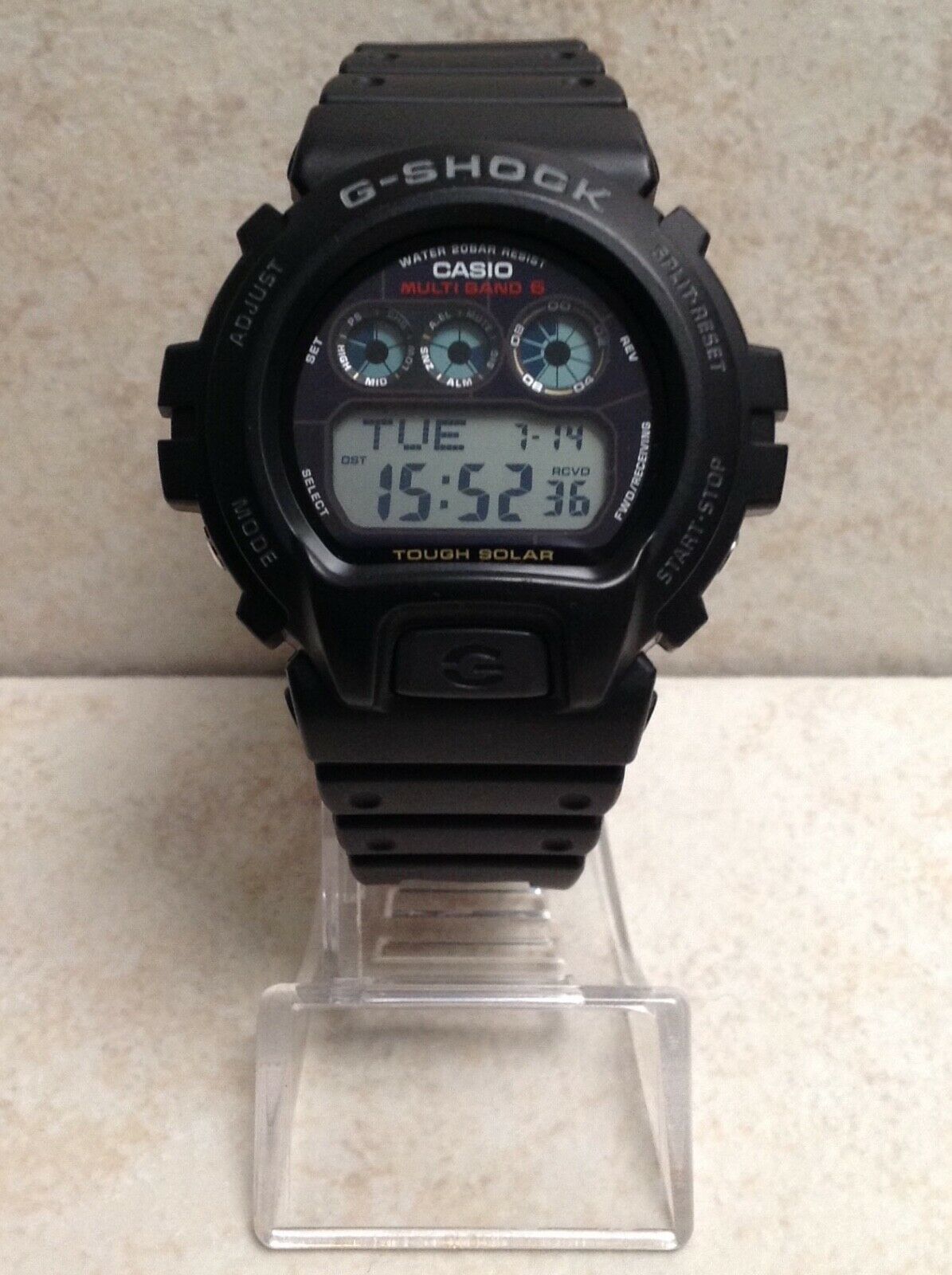 CASIO G-SHOCK GW-6900-1 (3179) R/C SOLAR CLASSIC DIGITAL DISPLAY WATCH ...