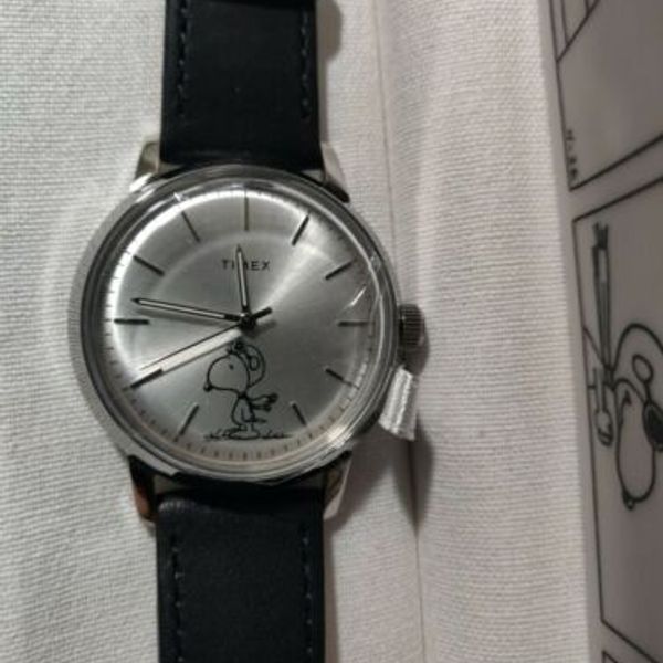 New Timex Marlin Automatic X Peanuts Featuring Snoopy 40mm Leather ...