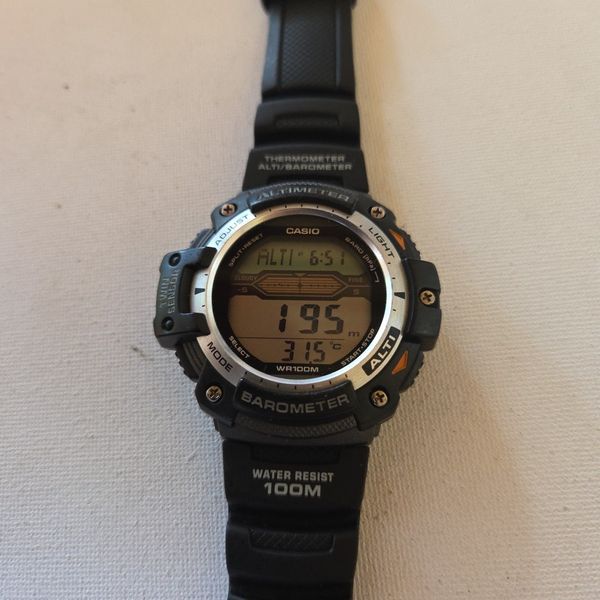 Casio SGW-300H Altimeter Barometer Digital Watch Module 3202 WORKS FINE ...