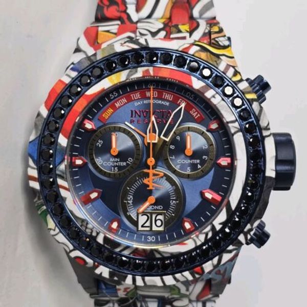 Invicta Subaqua Graffiti Black Spinel Men's Watch Chronograph 35383 ...