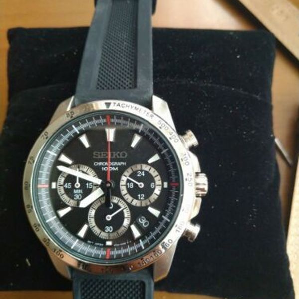 Seiko Chronograph SSB033P1 Mecha Quartz Tachymeter Men's Watch ...
