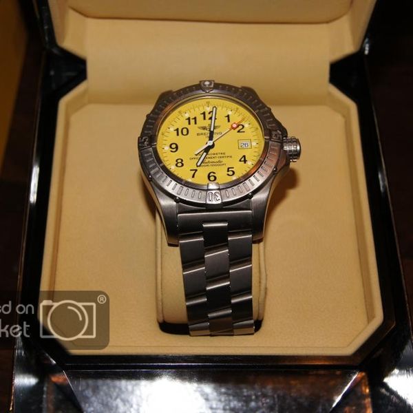 Breitling Seawolf Titanium Yellow Dial | WatchCharts Marketplace