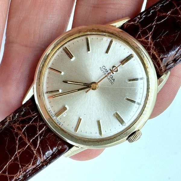 1960's Omega AUTOMATIC Seamaster Cal. 550 ORIGINAL DIAL Gold ...