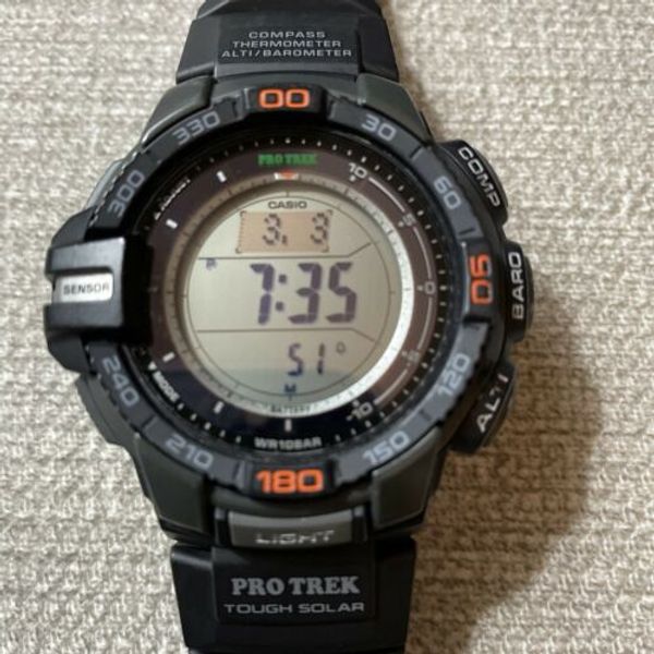 Casio Protrek PRG-270 Solar Watch Black & Gray with Compass/Therm/Alti/Barometer | WatchCharts ...