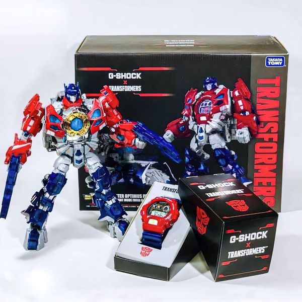 Slightly Used! TAKARA CASIO G-Shock × Transformer Master Optimus Prime ...