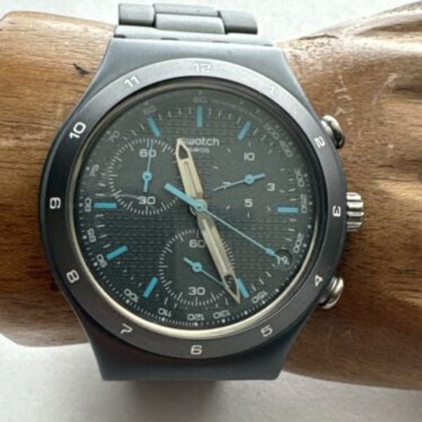 Swatch Irony Aluminium men's watch Chronograph SR936SW Gray Rare ...