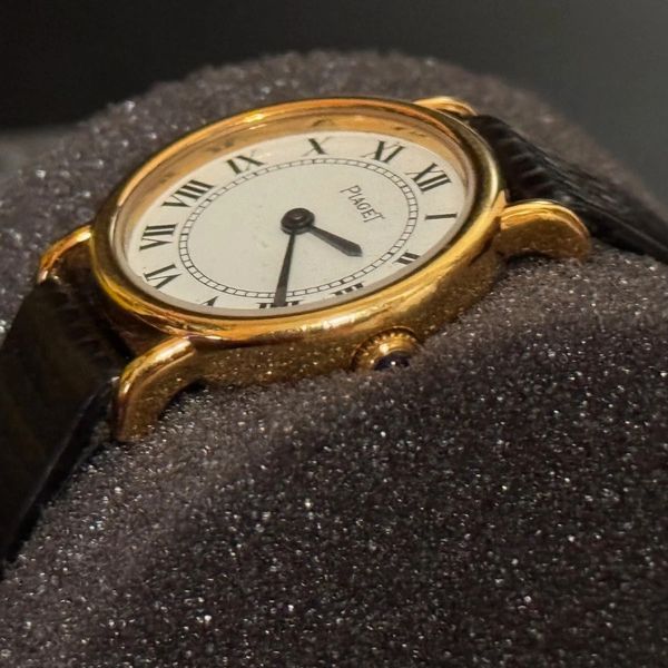 Vintage CUSTOMIZED Piaget Mechanical Womens Watch White Roman Numerals ...