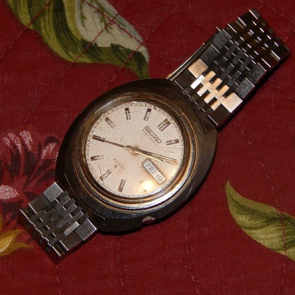 Rare Vintage Seiko EL-370 Day Date 3703-7021 Electronic Wrist Watch For ...