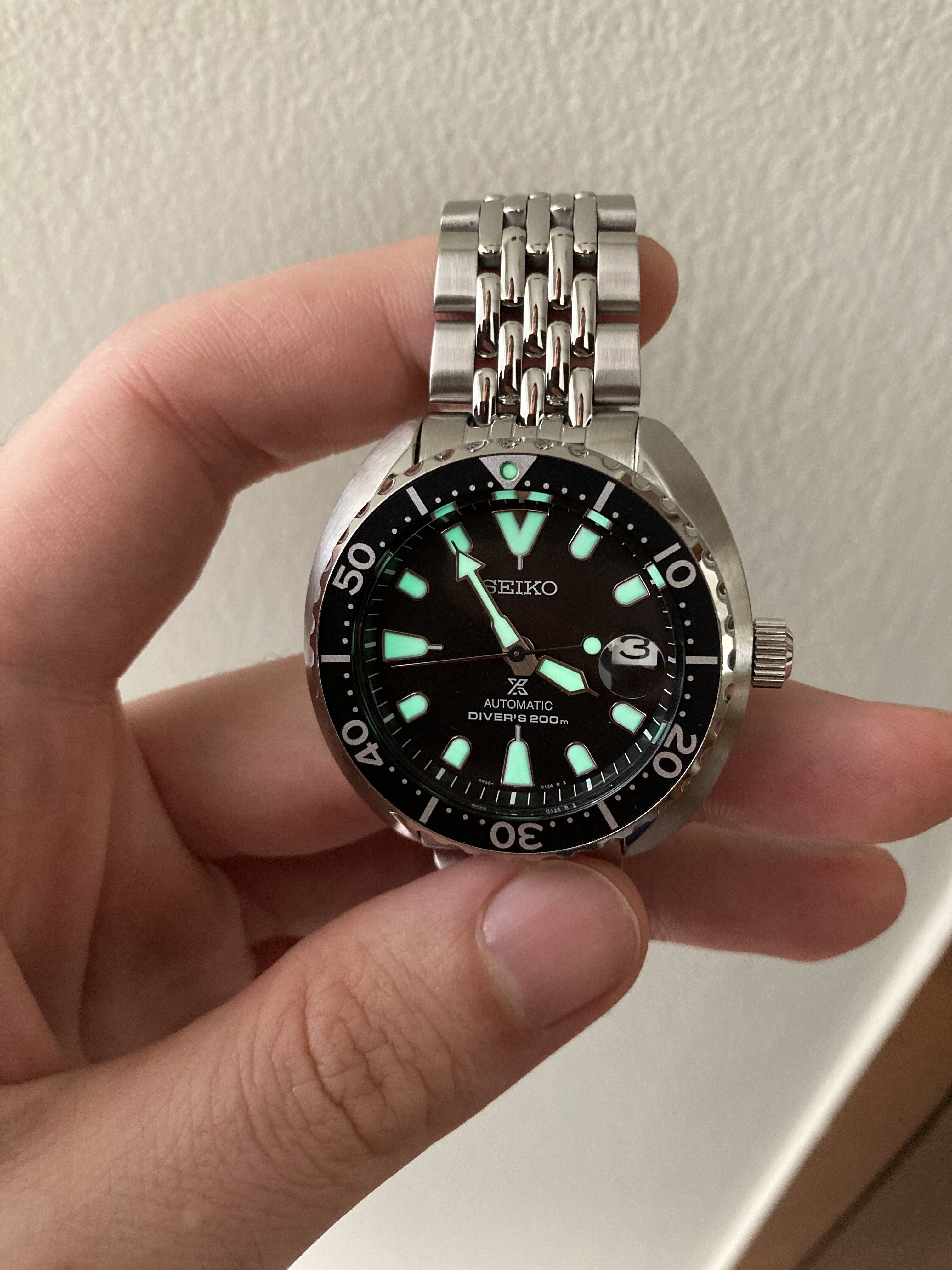 FS: Seiko SRPC35K1 - Black Mini Turtle - Full Kit - 2 Bracelets ...