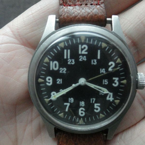 Vintage Hamilton GG-W-113 1969 Vietnam era Military Watch Mechanical ...