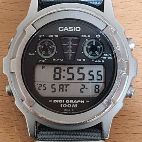 Casio DGW-300 Digi Graph Vintage Digital LCD Watch | WatchCharts ...