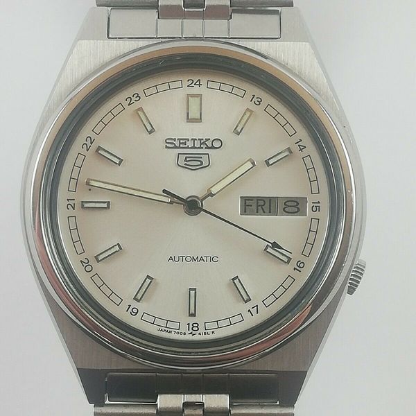 Vintage SEIKO 5 7009-3071 Automatic Day(Eng/Arabic) Date Japan Watch ...