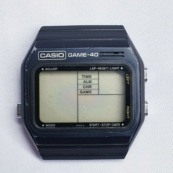 Vintage Casio Game 40 Mod.245 GM-40 Japan Digital Game Watch parts ...