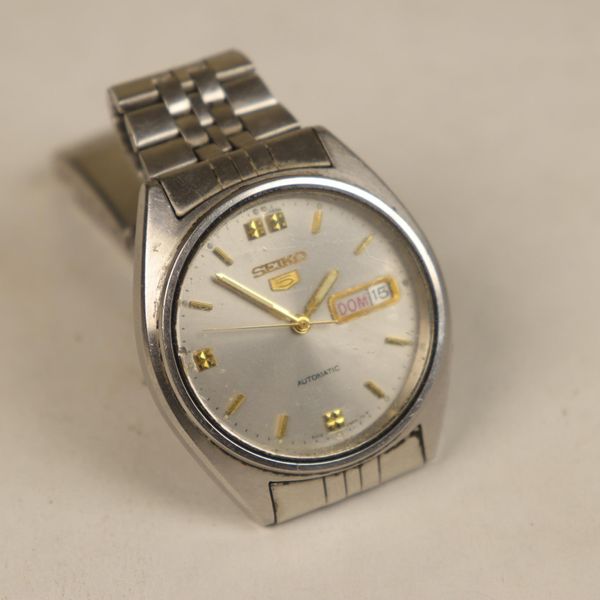 [WTS] Rare Seiko 5 Automatic 6309-8840 A6 Watch, Day/Date, 17J Silver Dial, Vintage Seiko 5 ...