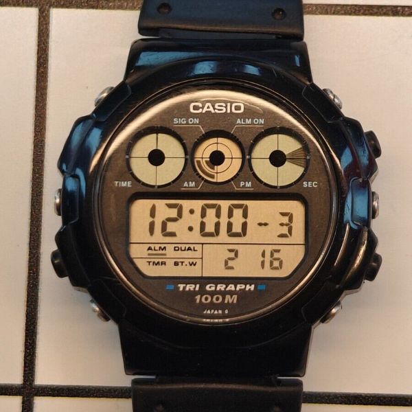 Vintage Casio TRI-Graph (TGW-10) Watch from the 1990s | WatchCharts ...