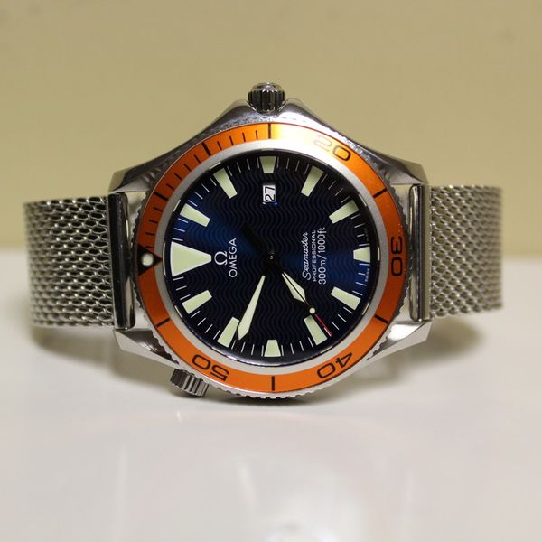 SOLD Omega Seamaster Pro 300 SMP 2265.80 Electric Blue Sword Hands Full ...