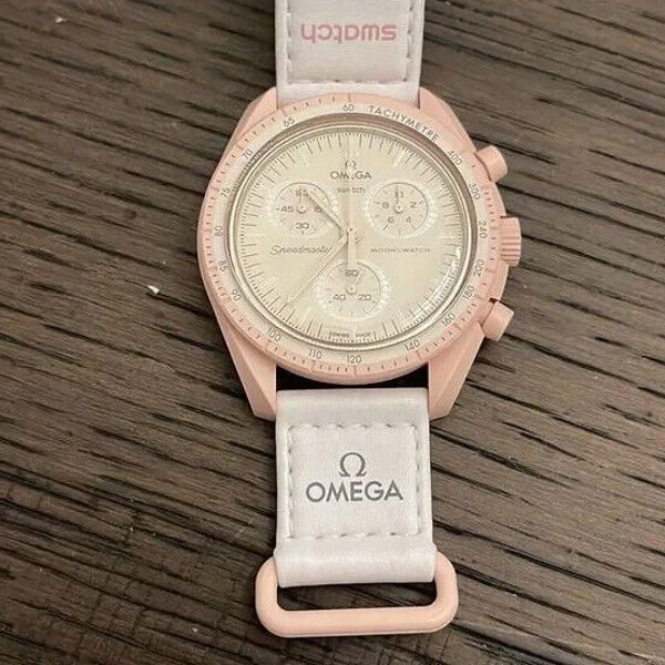 Omega X Swatch Mission to Venus Quartz Bioceramic Watch MoonSwatch with ...