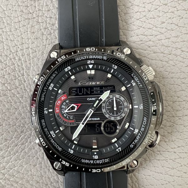 Casio Edifice Wave Ceptor Men's Watch 5117 ECW-M300E Multi-Band 6 ...