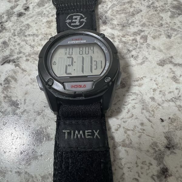Timex Expedition T49949 Chronograph Timer 100m Water Resistant Indiglo Nylon | WatchCharts ...