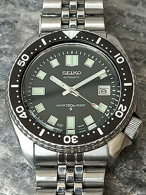 VINTAGE SEIKO 6105 APOCALYPSE MOD DIVER 6309-729A - 6105 DIAL & HANDS ...