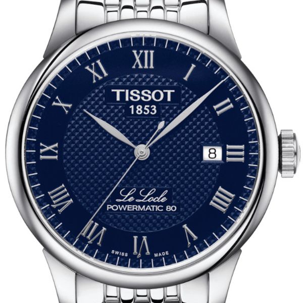 Tissot Le Locle Powermatic 80 Blue Dial Automatic Men's Watch ...