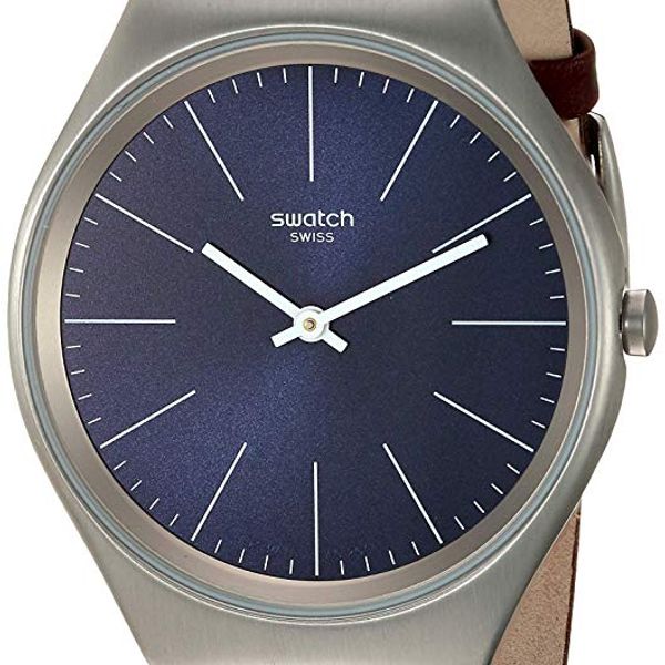 Swatch Swatch Skin Irony Stainless Steel Quartz Leather Strap, Brown ...
